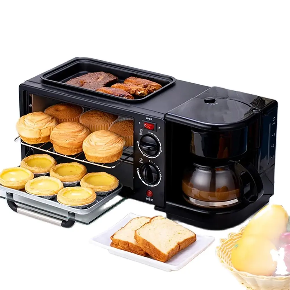 Sart-n-antiadherente-multifuncional-3-en-1-horno-el-ctrico-cafetera-tostador-desayuno-autom-tico ...