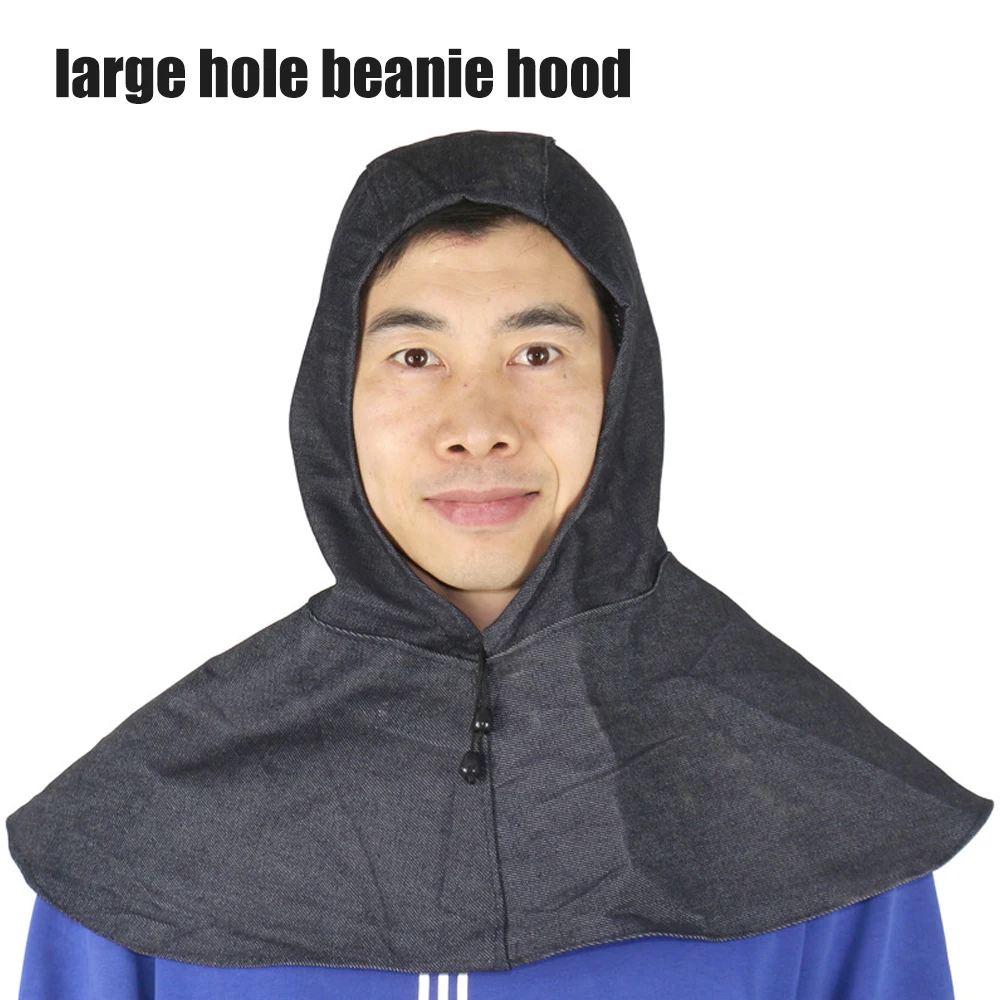 1pc Blue Denim Fabric Welding Hood Welding Caps Hats Flame Retardant ...