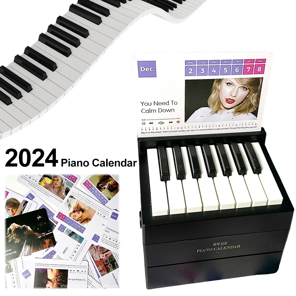 Mini-Calendario-de-Piano-Playable-Taylor-adorno-de-escritorio-perif ...