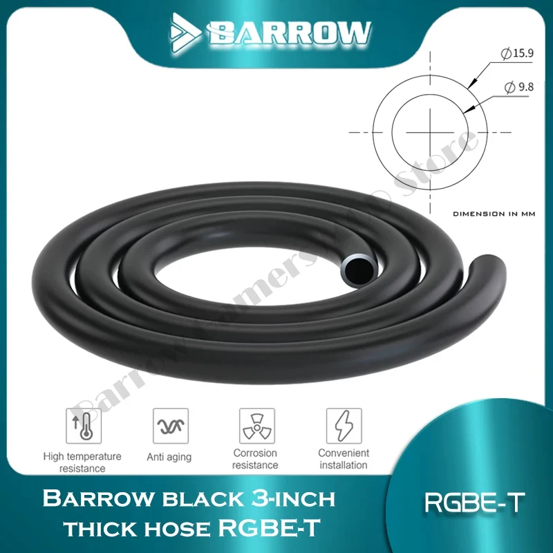 Barrow-Pro-Server-Water-Cooling-Pipe-EPDM-Hose-9-8-15-9mm-3-8-Thick ...