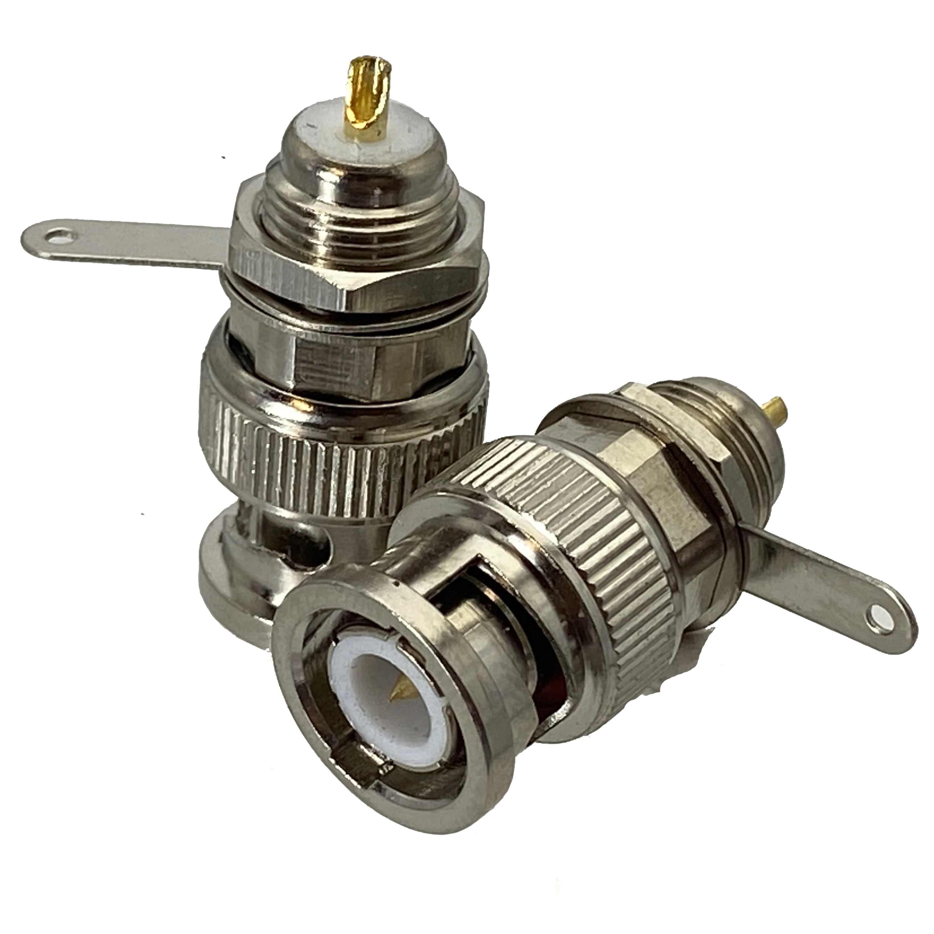1Pcs-Connector-BNC-Male-plug-Nut-Bulkhead-Solder-Panel-Mount-RF-Adapter ...