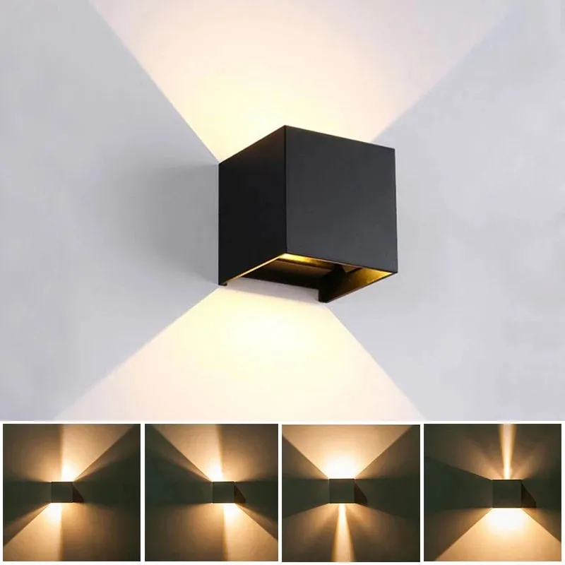 6W-LED-Wall-Lamp-Up-and-down-Angle-adjustable-Lighting-PC-Plastic-Body ...