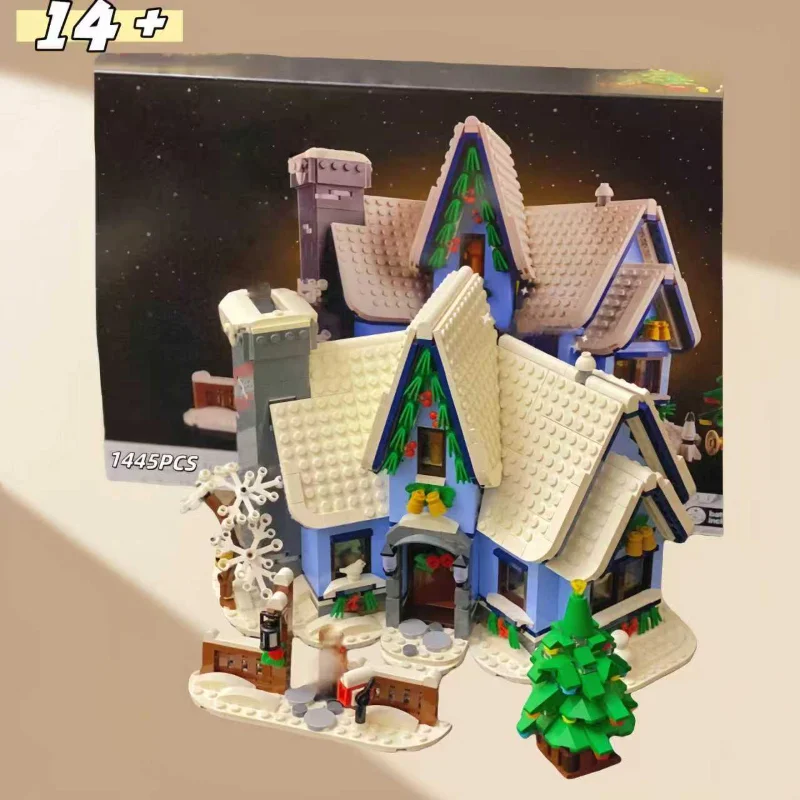 705PCS MOC 10293 City Winter Village Display for Set Santa's Visit ...
