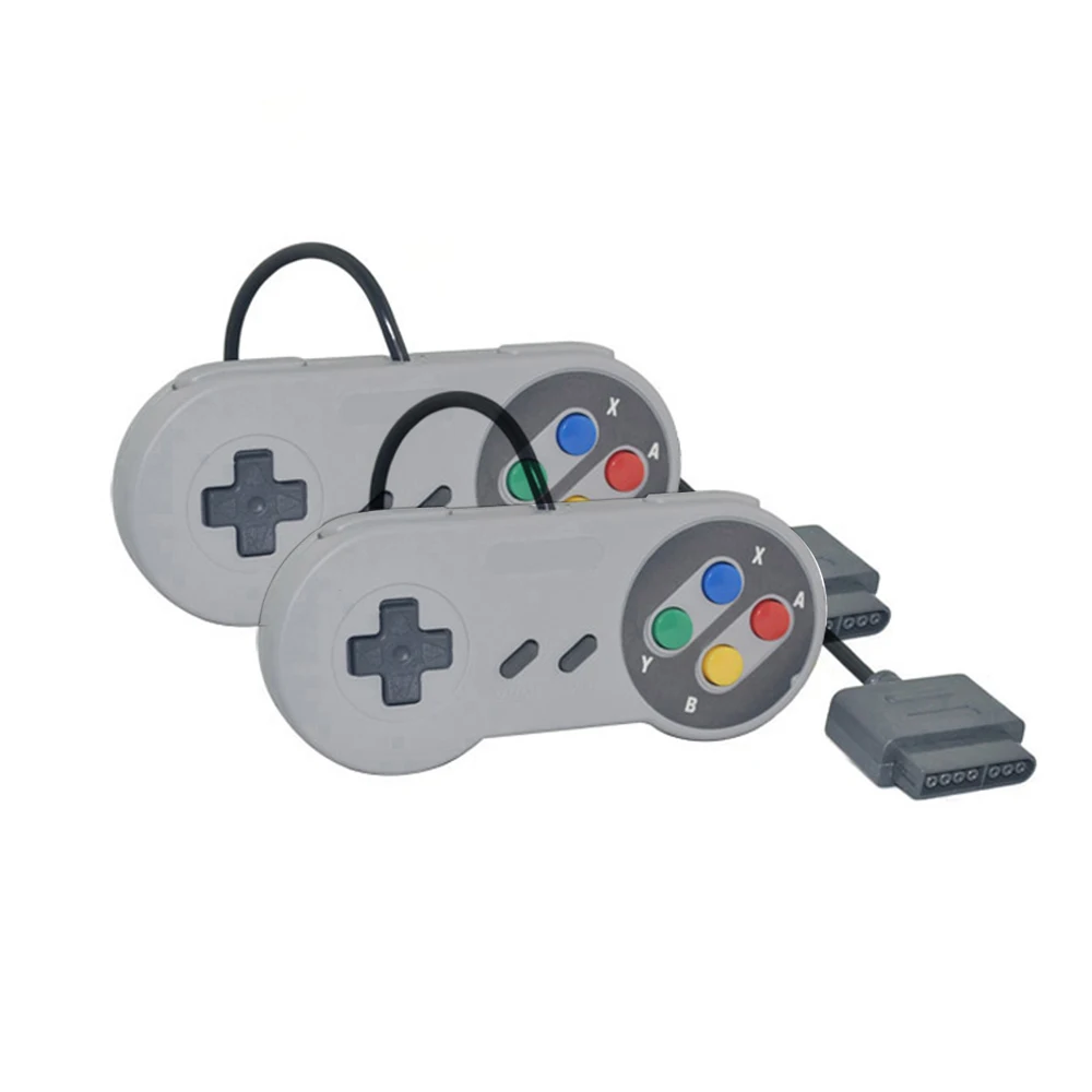 2pcs-Wired-Game-Controller-Gamepad-for-SNES-System-Console-Control-Pad ...
