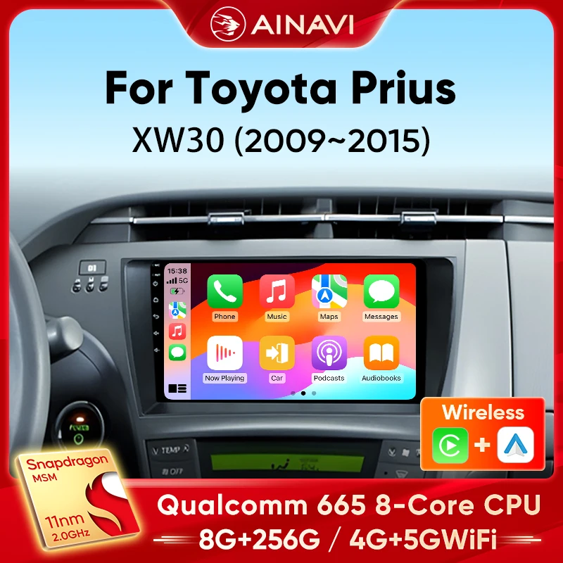 Ainavi-Car-Stereo-For-Toyota-Prius-XW30-Multimedia-2009-2015-Player ...
