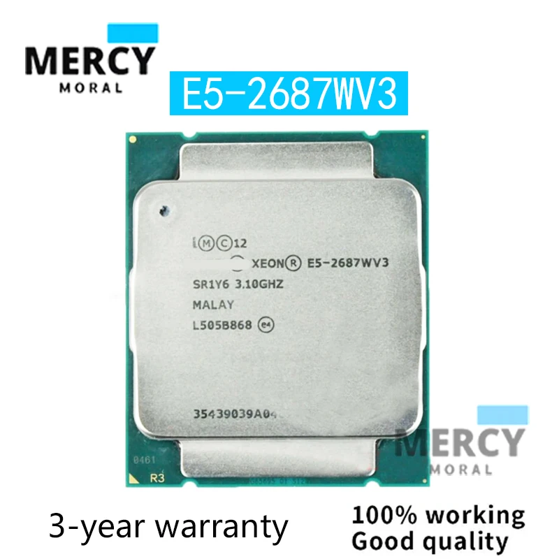 E5-2687WV3 Original Intel Xeon para E5 2687W V3 3,1 GHZ 10 Core 25M ...