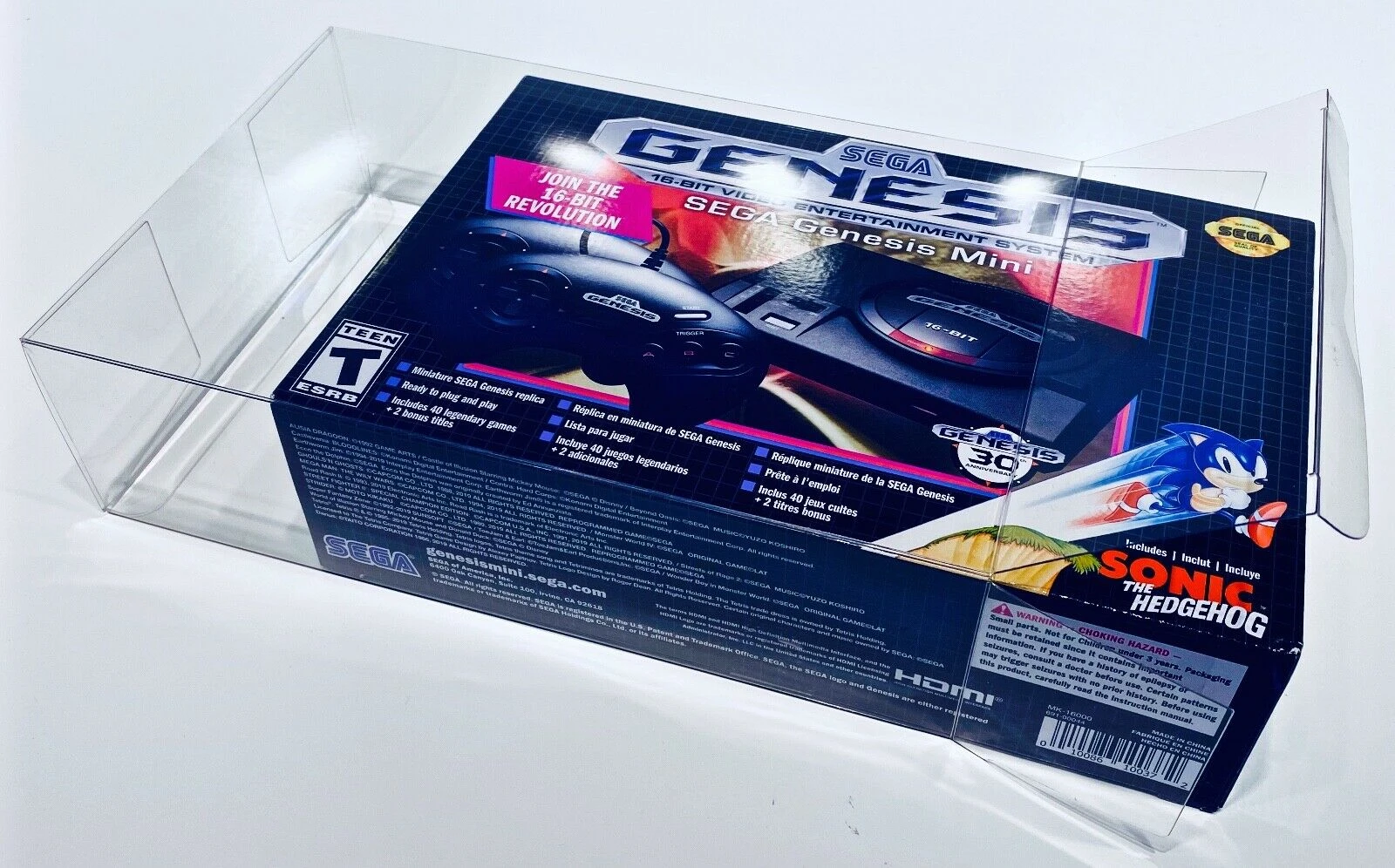 1 Box Protector for SEGA GENESIS MINI Console Clear Display Case ...