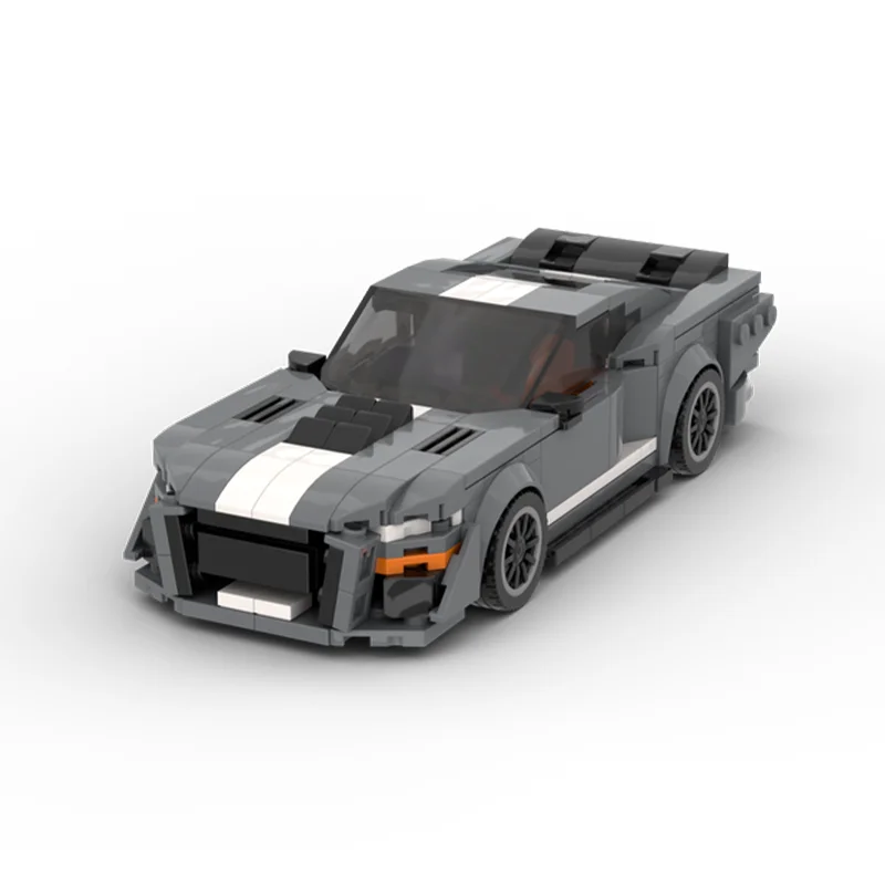 419PCS New MOC Champions City Highway Shelby GT500 Modular Children's ...