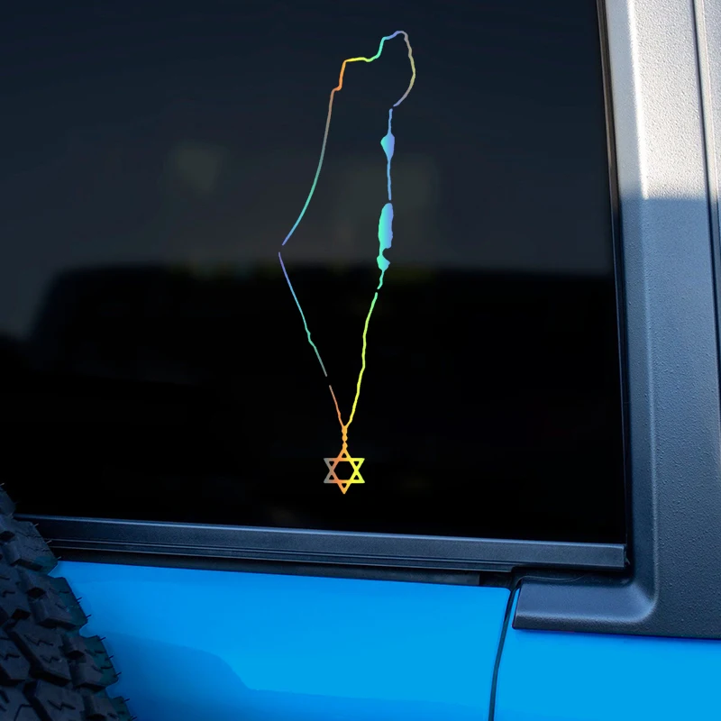 30x9cm-Vinyl-Decal-Israel-Map-Necklace-Car-Sticker-Waterproof-Auto ...