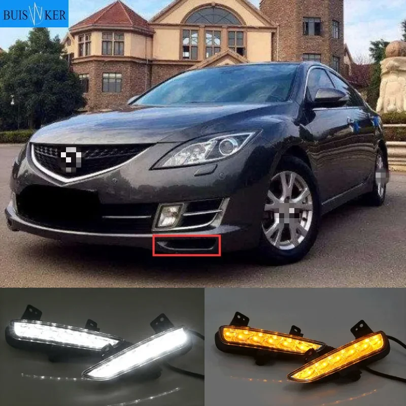 LED Fog Light Daytime Running Light DRL Lamp For Mazda 6 Mazda6 GH ...