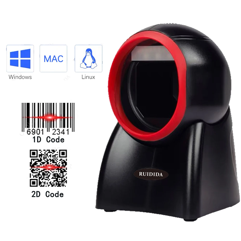 Platform-Barcode-Scanner-1D-2D-Desktop-Bar-code-Scanner-Omnidirectional ...