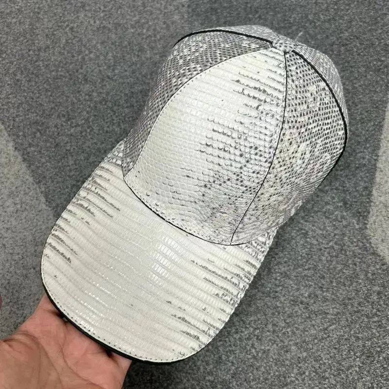 2025 new arrival LIZARD SKIN baseball cap Genuine leather sun hat ...