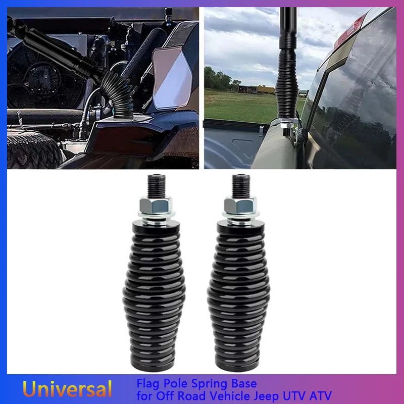 Universal-Black-Barrel-Shape-Spring-Base-Flag-Light-Spring-Base-Flag ...