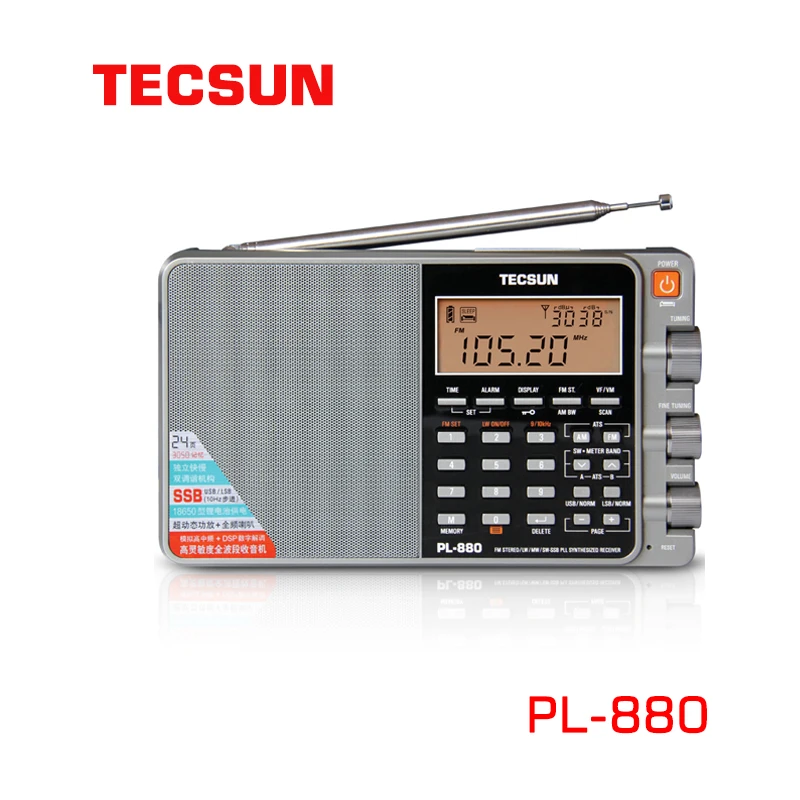 Tecsun-PL-880-Radio-Full-Band-Digital-Tuned-Stereo-Short-Wave-HAM-Radio ...