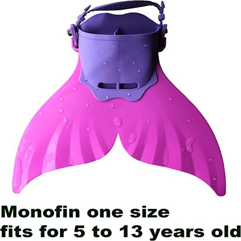 Children Swimming Fins Kids Mermaid Flippers Diving Feet Monofin Whale ...