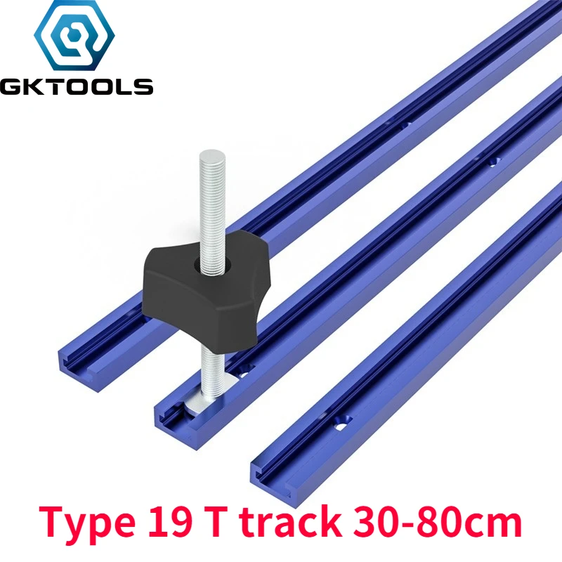 300-800mm 3/4inch Aluminium Alloy T Track T-slot Slide Miter Tracks Diy ...