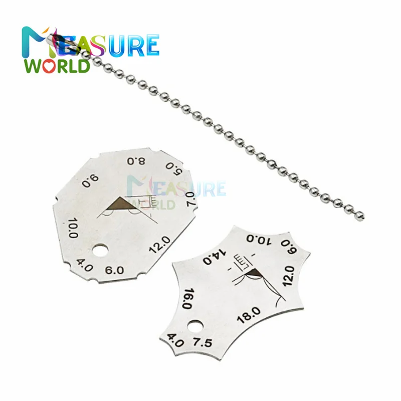 2PCS Right Angle Weld Gauge Instrument Weld Inspection Ruler Welding ...