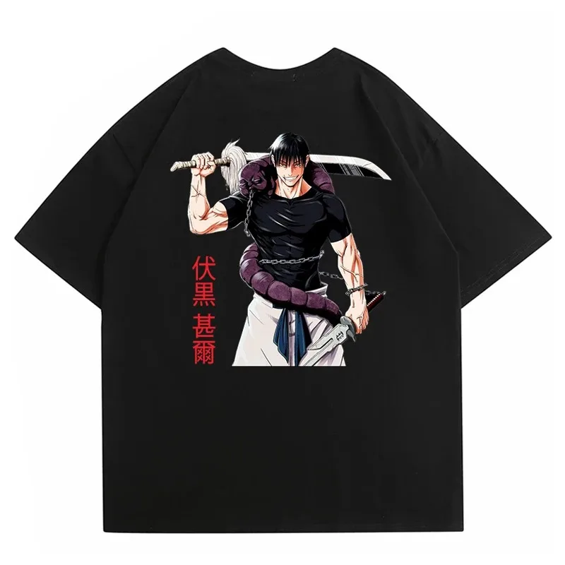 Japanese-Anime-Clothes-Cartoon-Fushiguro-Toji-Graphic-T-shirt-Men ...