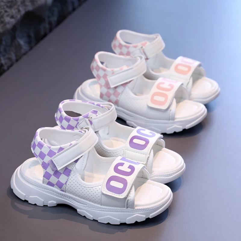Sandalias-deportivas-para-ni-as-zapatos-de-playa-con-Velcro-estilo ...