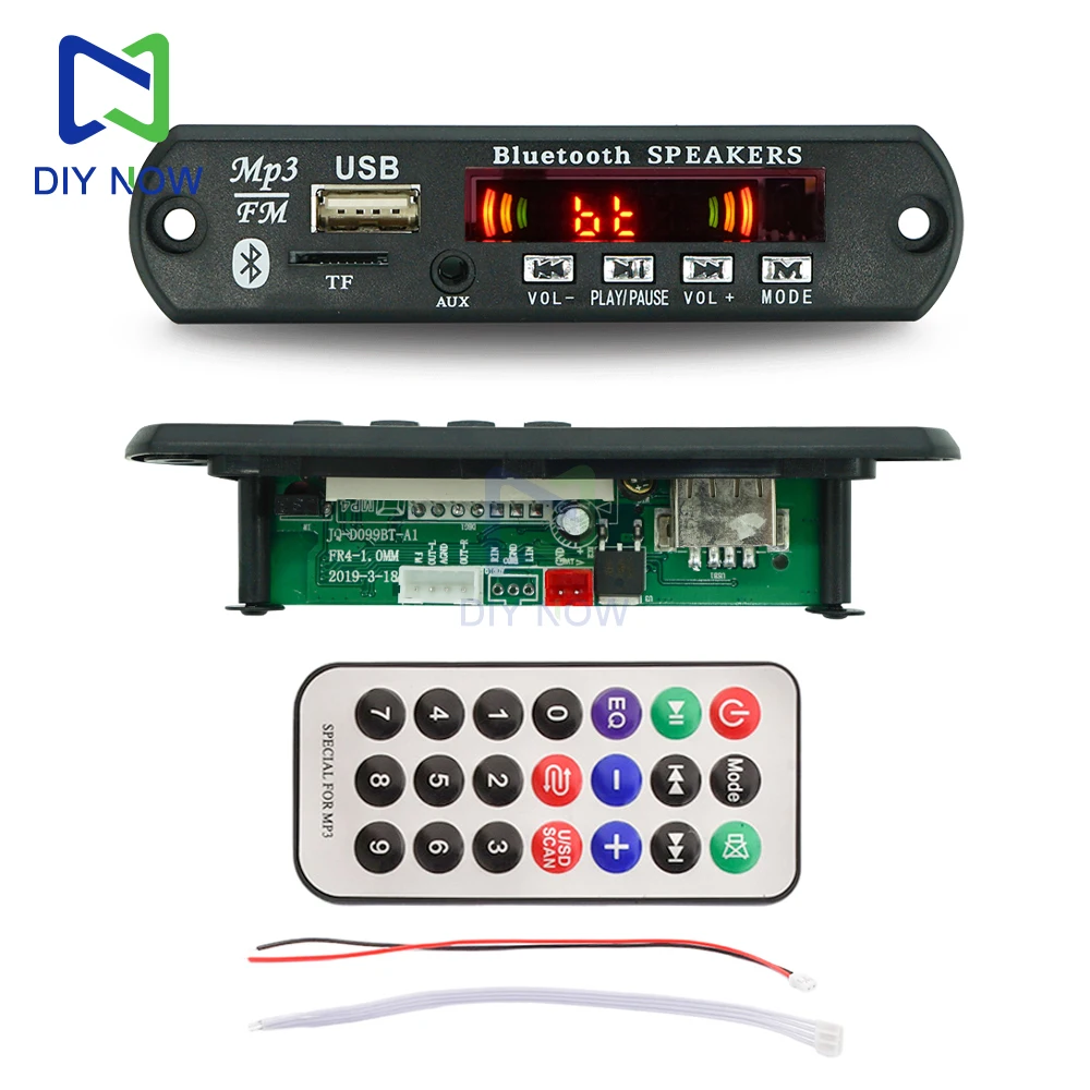 5V 12VM P3 WMA Decoder Board Audio Module Car Wireless Bluetooth USB TF ...