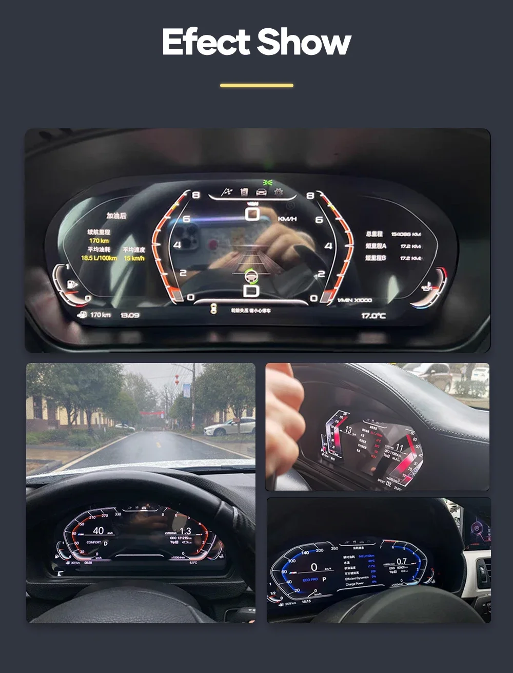 New Car LCD Digital Cluster For Benz A Class W176 GLA CLA X156 CLA C117 ...