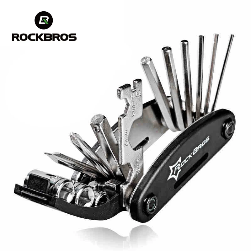 ROCKBROS 16 in 1 Bike Bicycle Multi Repair Tool Set Kit Hex Spoke Cycle ...
