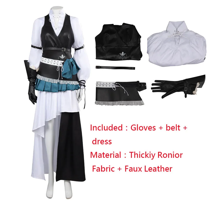 Disfraz de Cosplay Final Fantasy de Benedikta Harman, mono, chal ...