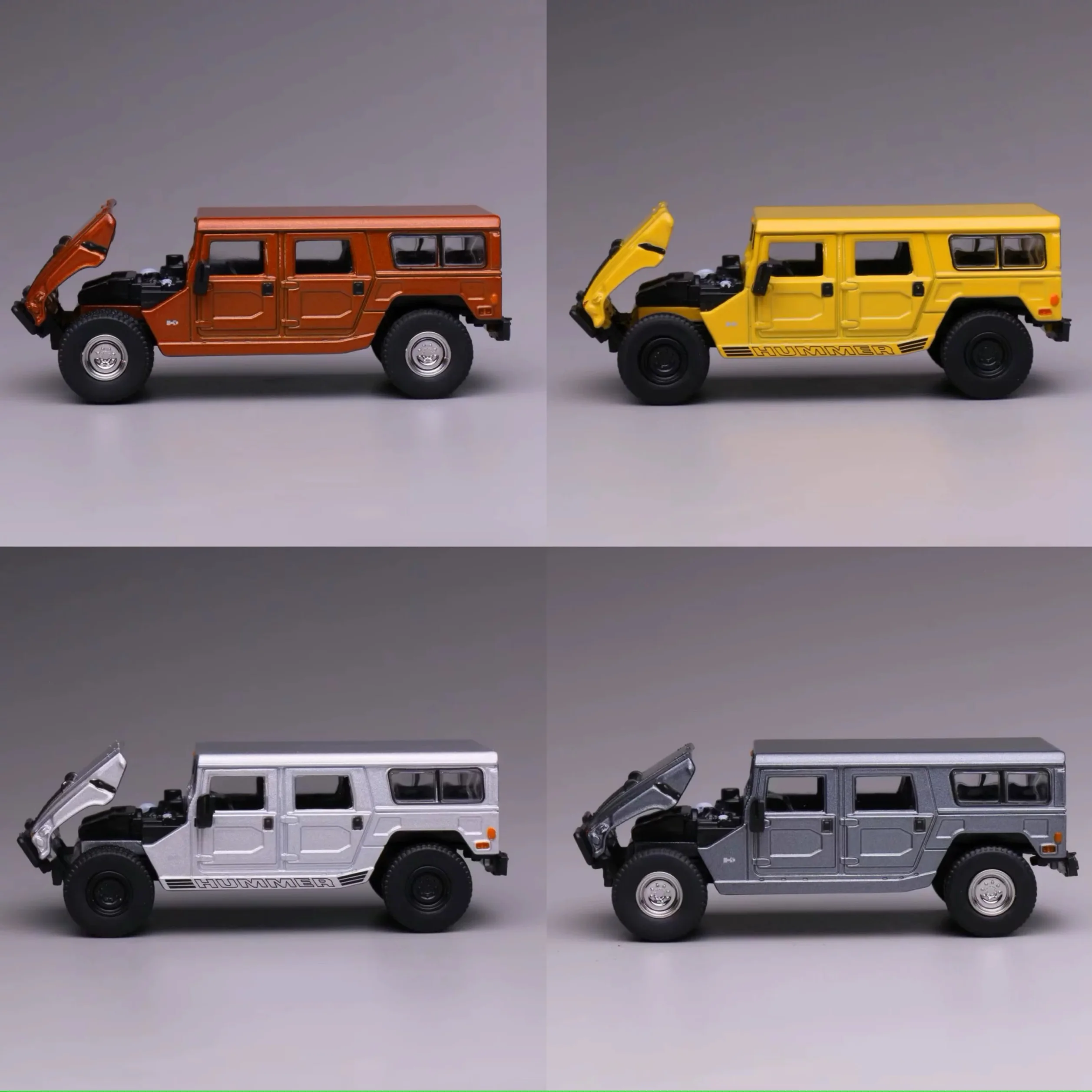596 Model 1/64 Hummer H1 off-road Vehicle simulation alloy car model ...