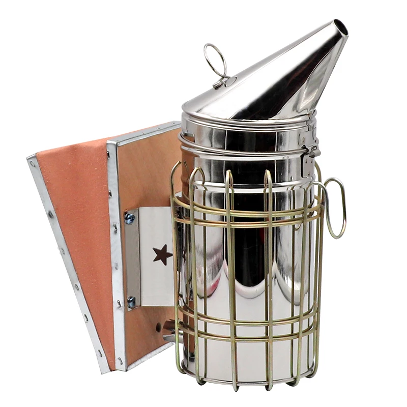 Bee-Hive-Beekeeping-Smoker-Stainless-Steel-Manual-Bee-Smoke-Transmitter ...
