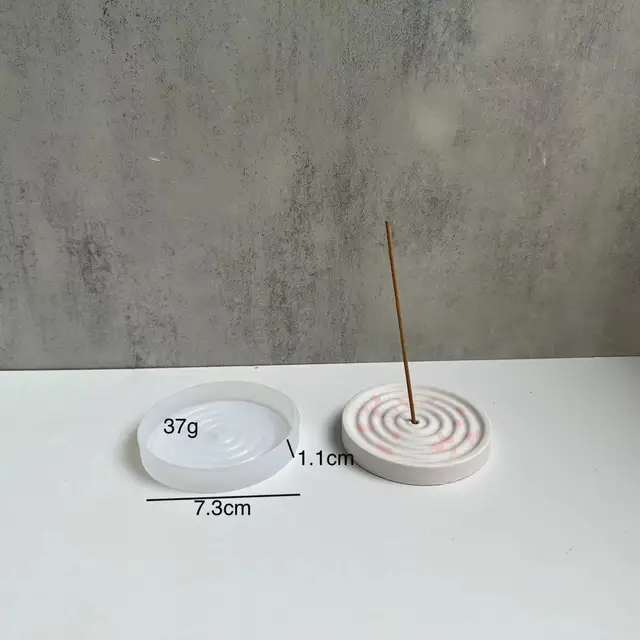 Concrete Incense Sticks Base Silicone Mold DIY Handmade Epoxy Resin ...