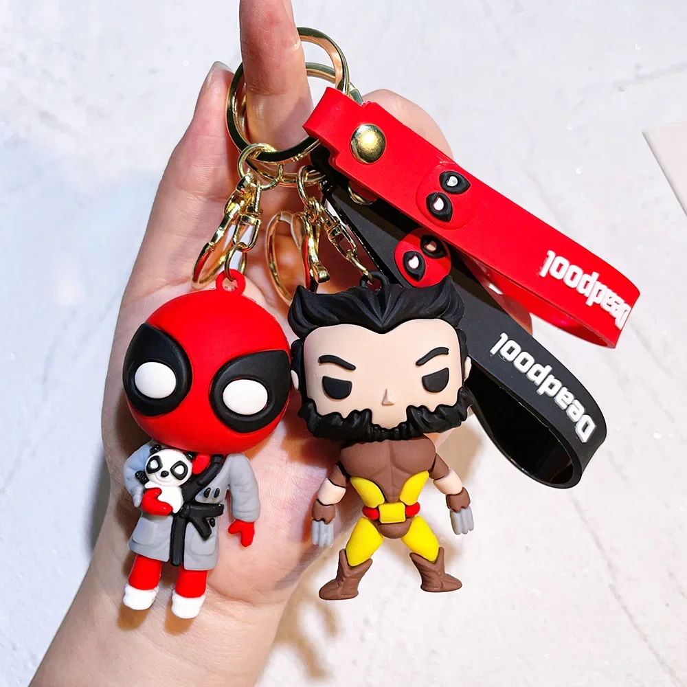 Marvel-Deadpool-3-Anime-Disney-Keychain-Cartoon-Cute-Doll-Keyring ...