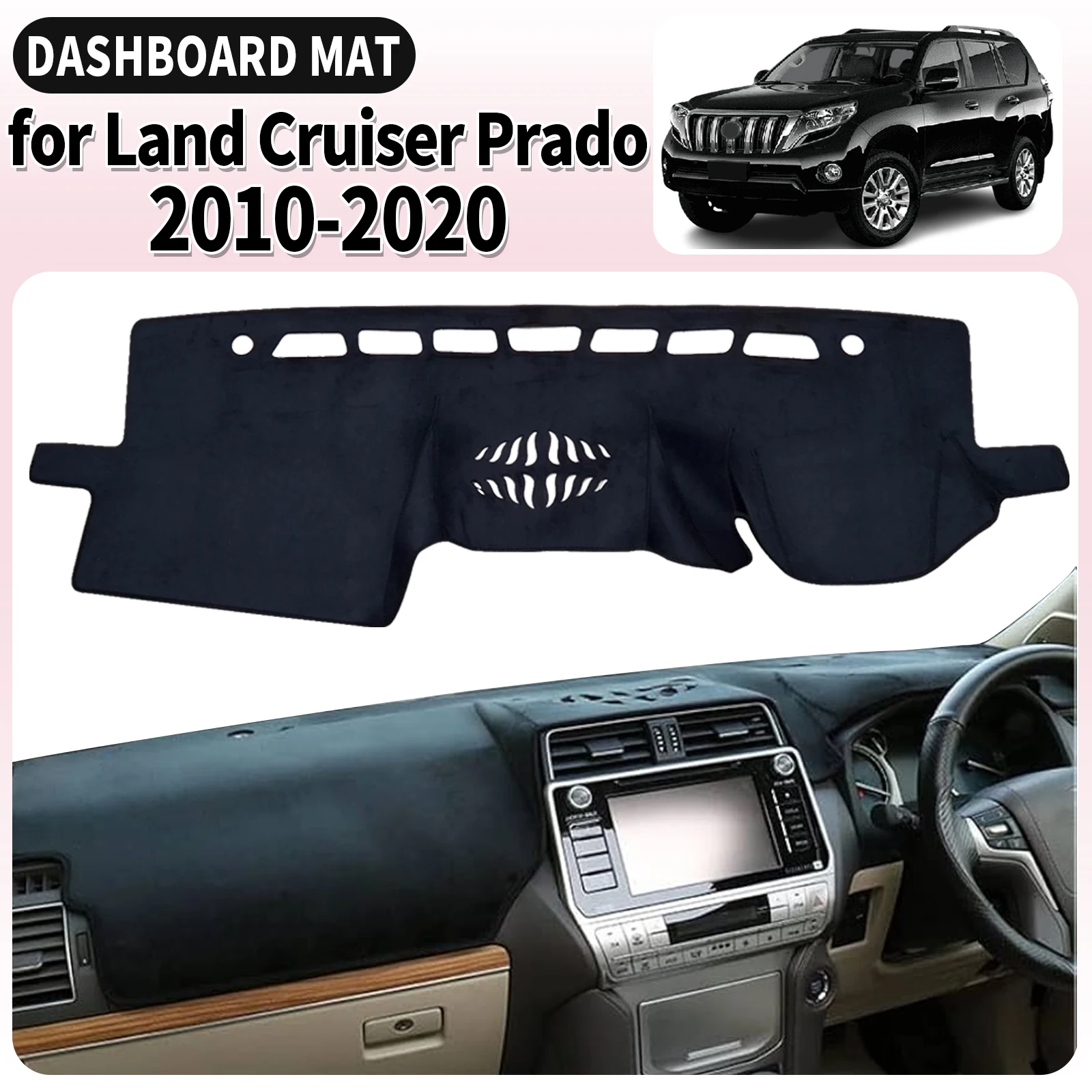 fit for Toyota Land Cruiser Prado 2010-2020 150 J150 Dashmat Dashboard ...