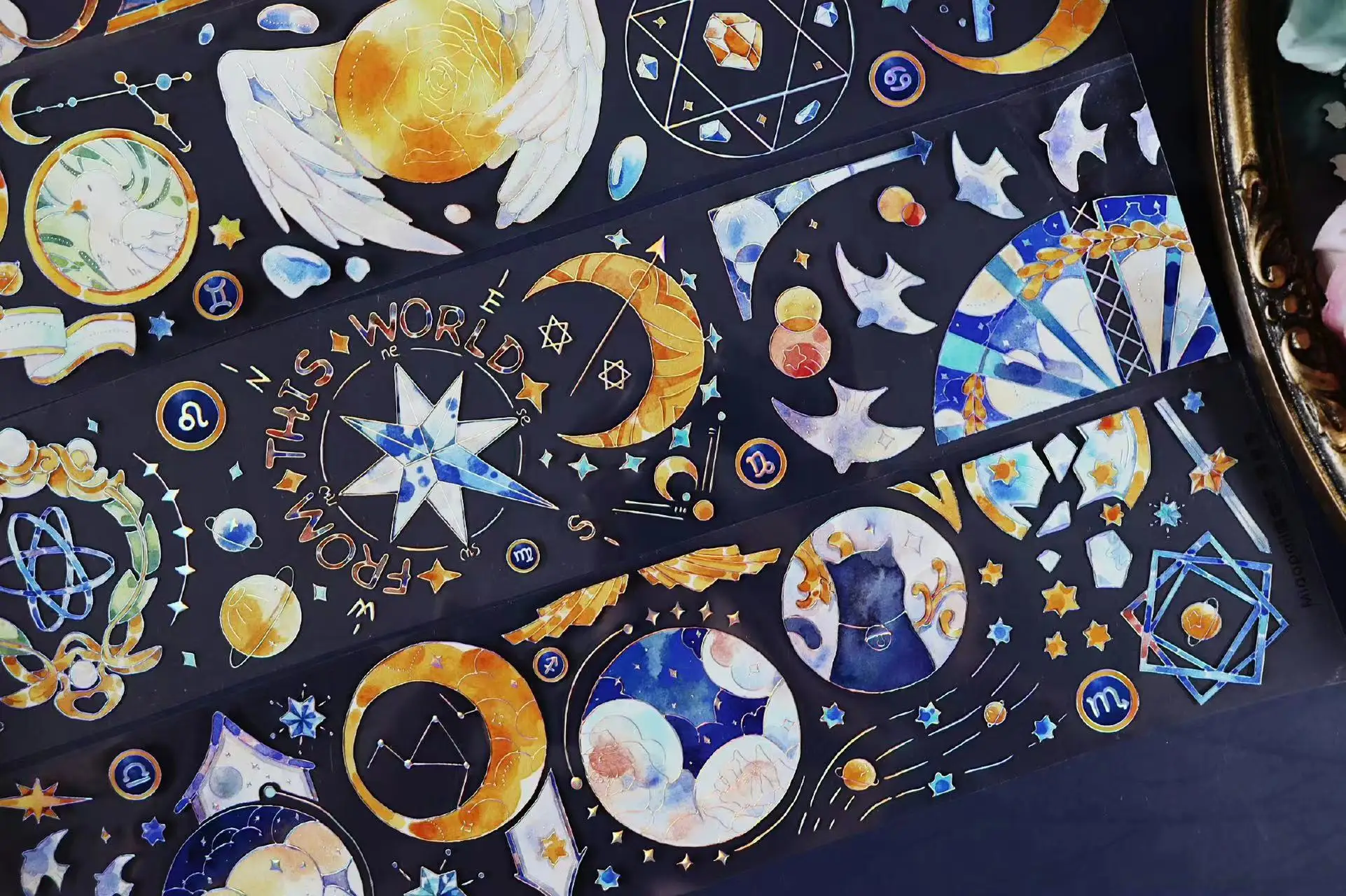 Vintage Moon And Stars