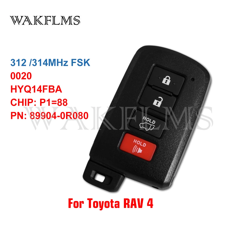HYQ14FBA-Keyless-Smart-Remote-Car-Key-Fob-312-314MHz-P1-88-For-Toyota ...