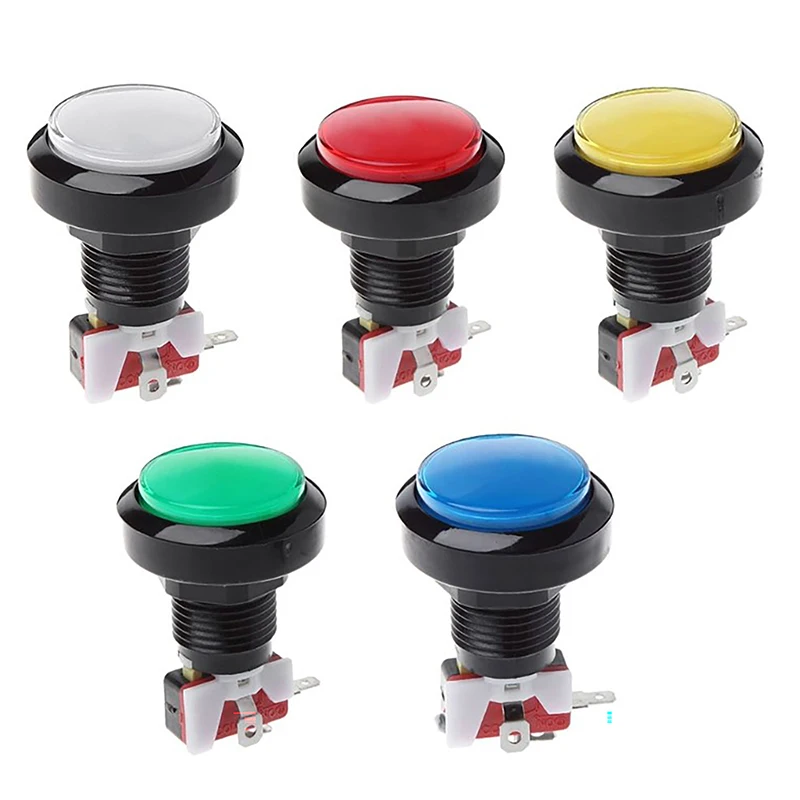 1pc 45mm Round Push Button Arcade Button Led Micro Switch Parking ...