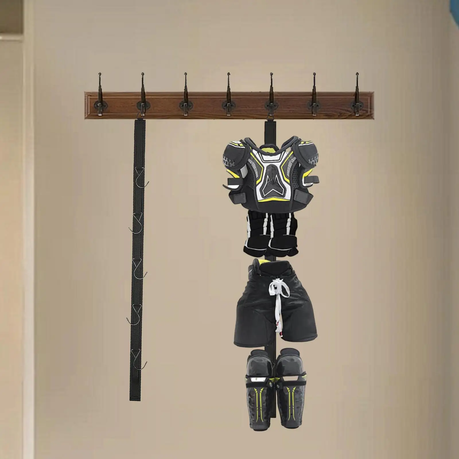 Hockey-Gear-Organizer-with-Hooks-Hanging-Portable-for-Sports-Garage ...