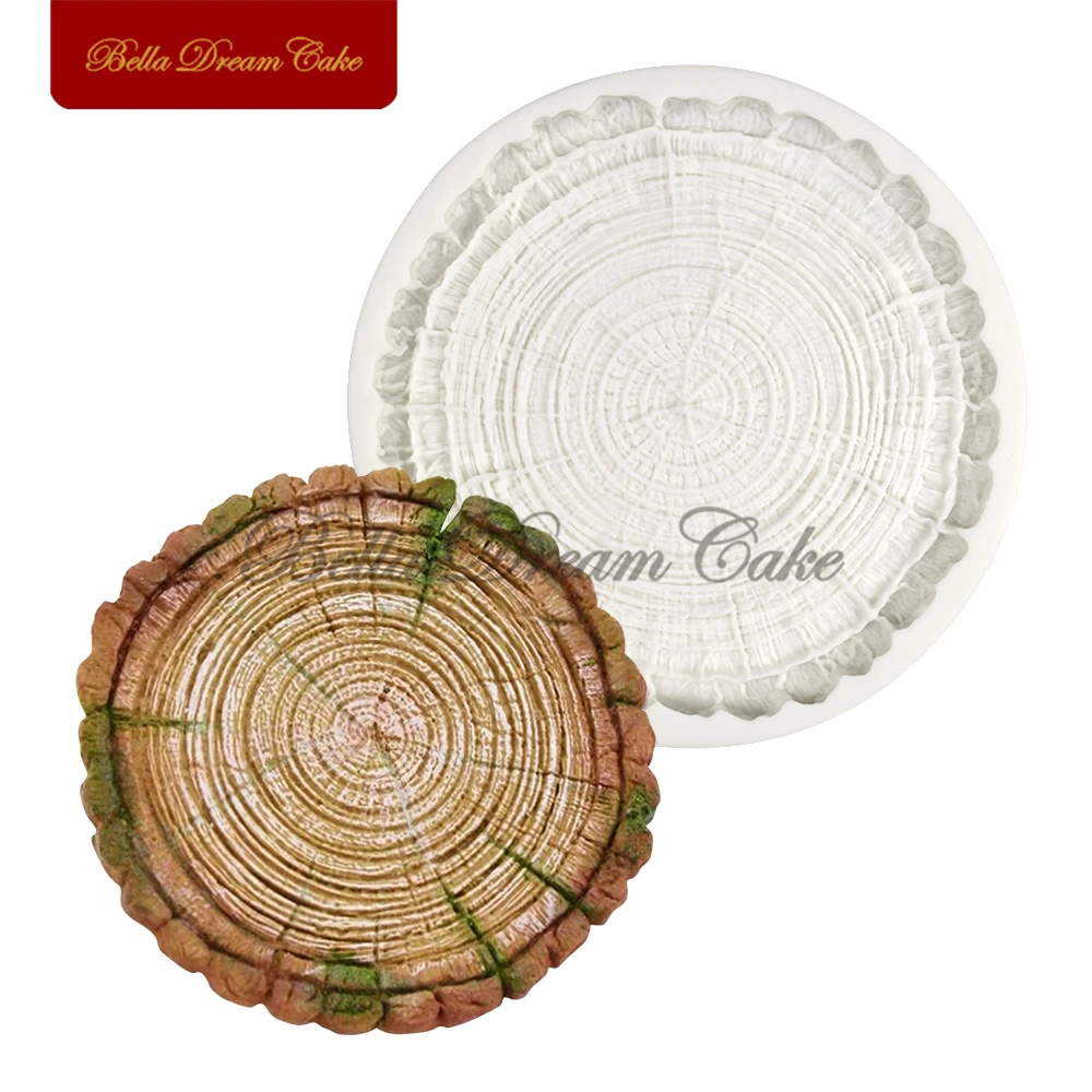 3D-Large-Tree-Stump-Silicone-Mold-Fondant-Chocolate-Mould-Cake ...