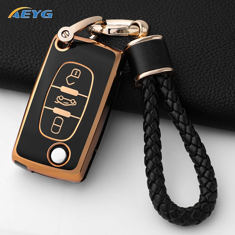 TPU Car Remote Key Case Cover For Peugeot Partner Expert For Citroen ...