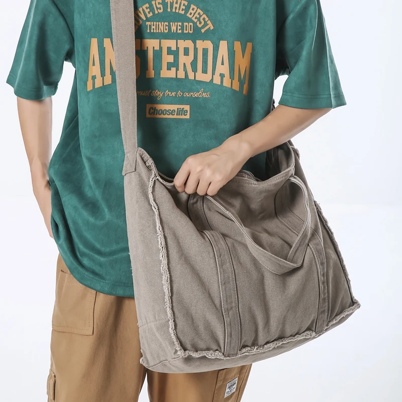 Large-Capacity-Canvas-Shoulder-Bag-For-Women-Men-College-Student ...