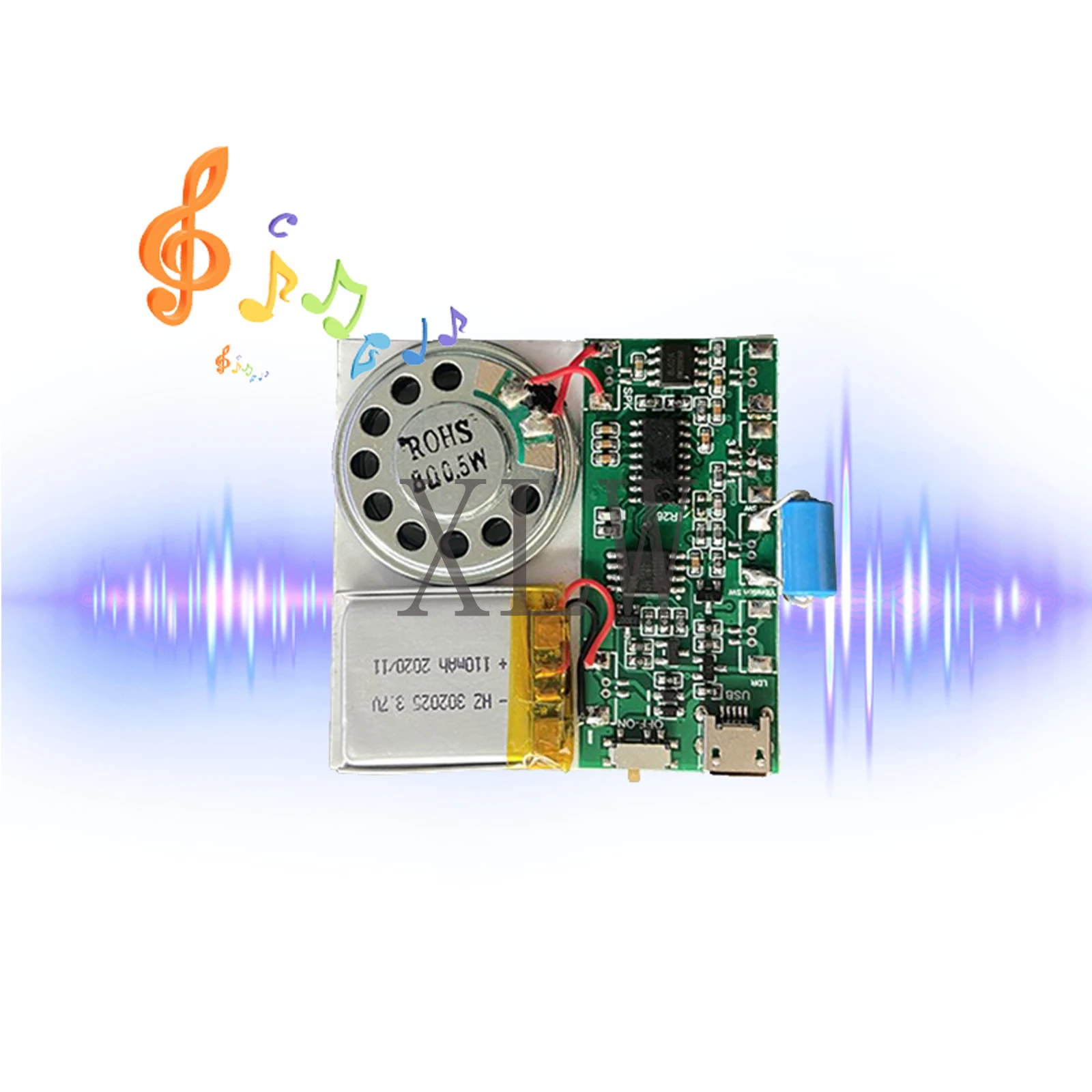 8MB-Vibration-Activate-Mode-MP3-Music-Player-IC-PCB-Sound-Module-USB ...