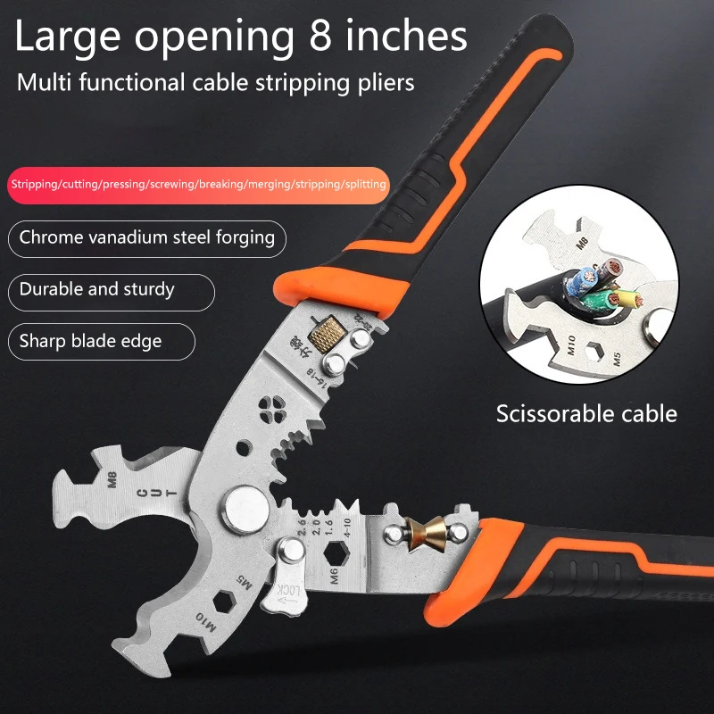 28 In 1 Multifunctional Electrician Pliers For Wire Splitting And ...
