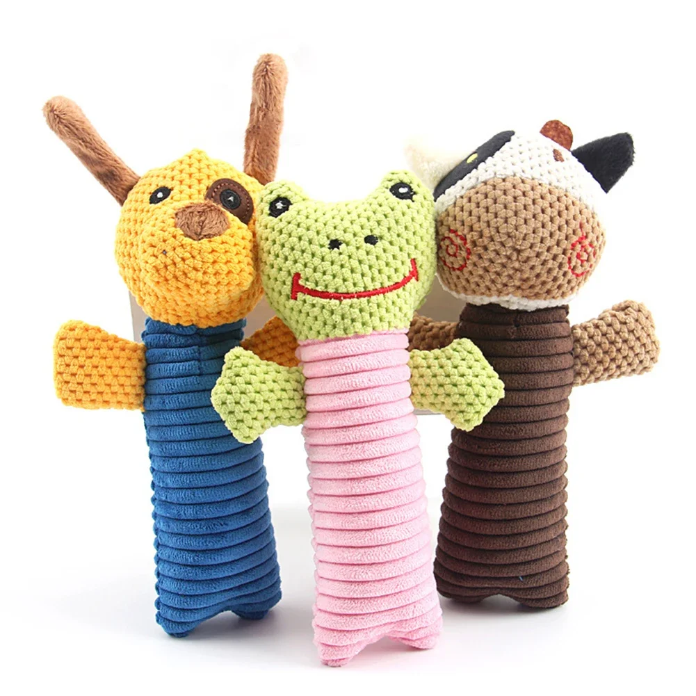 Dog-Toys-Animal-Shape-Plush-Squeaky-Chew-Bite-Resistant-Toy-Pets ...