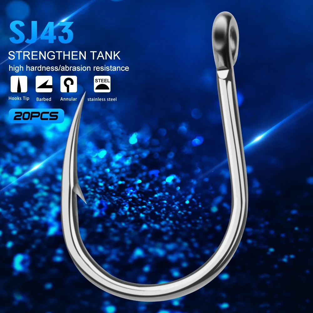 Sea-Fishing-Stainless-Steel-Hook-With-Barbed-Hoop-Hook-Resistant-To ...