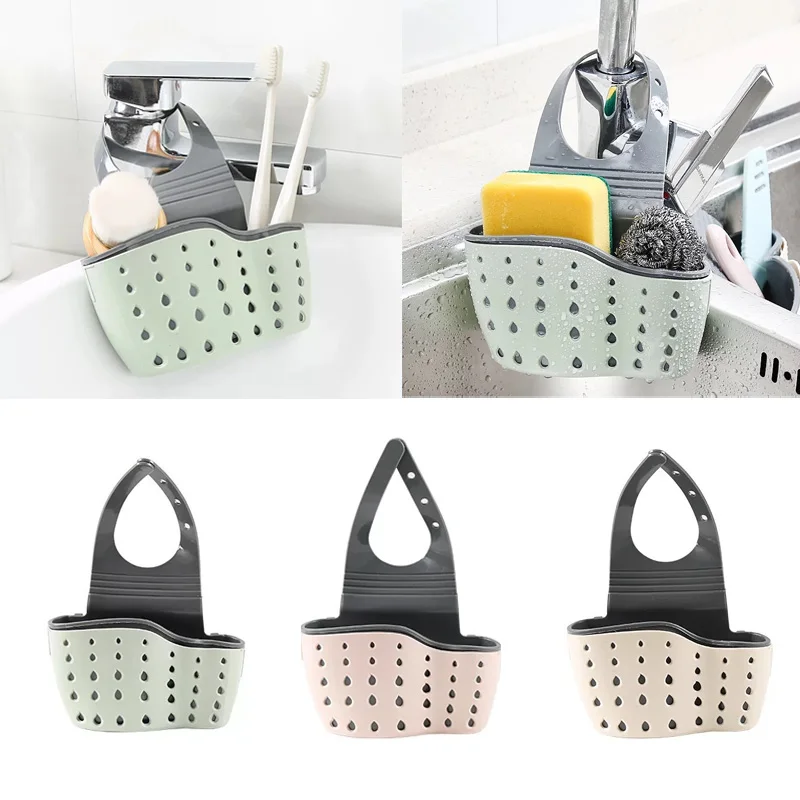 Kitchen-Storage-Rack-Soap-Sponge-Drain-Rack-Sink-Rack-Dishwash-Drain ...