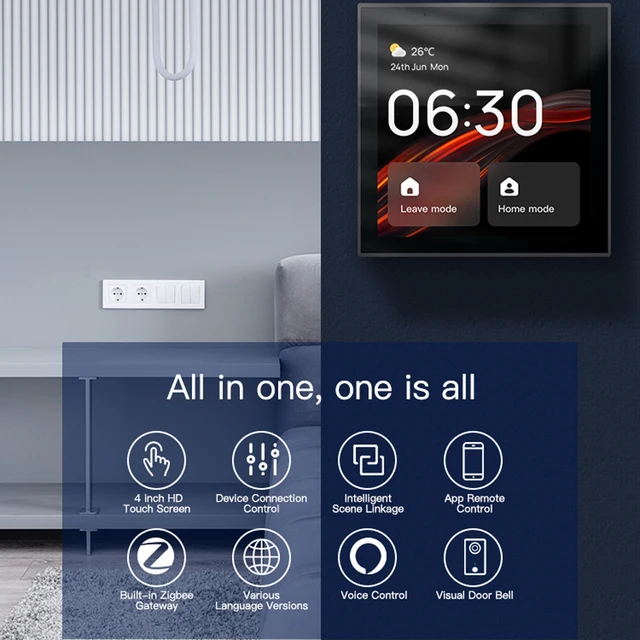 Tuya Wifi Touch Center Vezérlőpanel Bulid Az Alexa Voice Control És ...