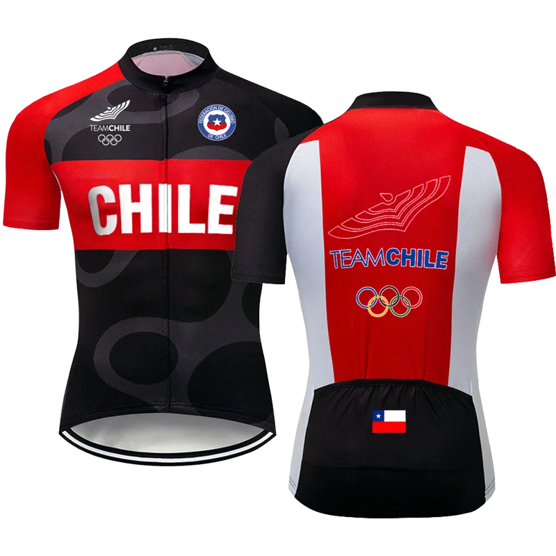 Ropa-de-ciclismo-de-manga-corta-para-hombre-camiseta-negra-y-roja ...