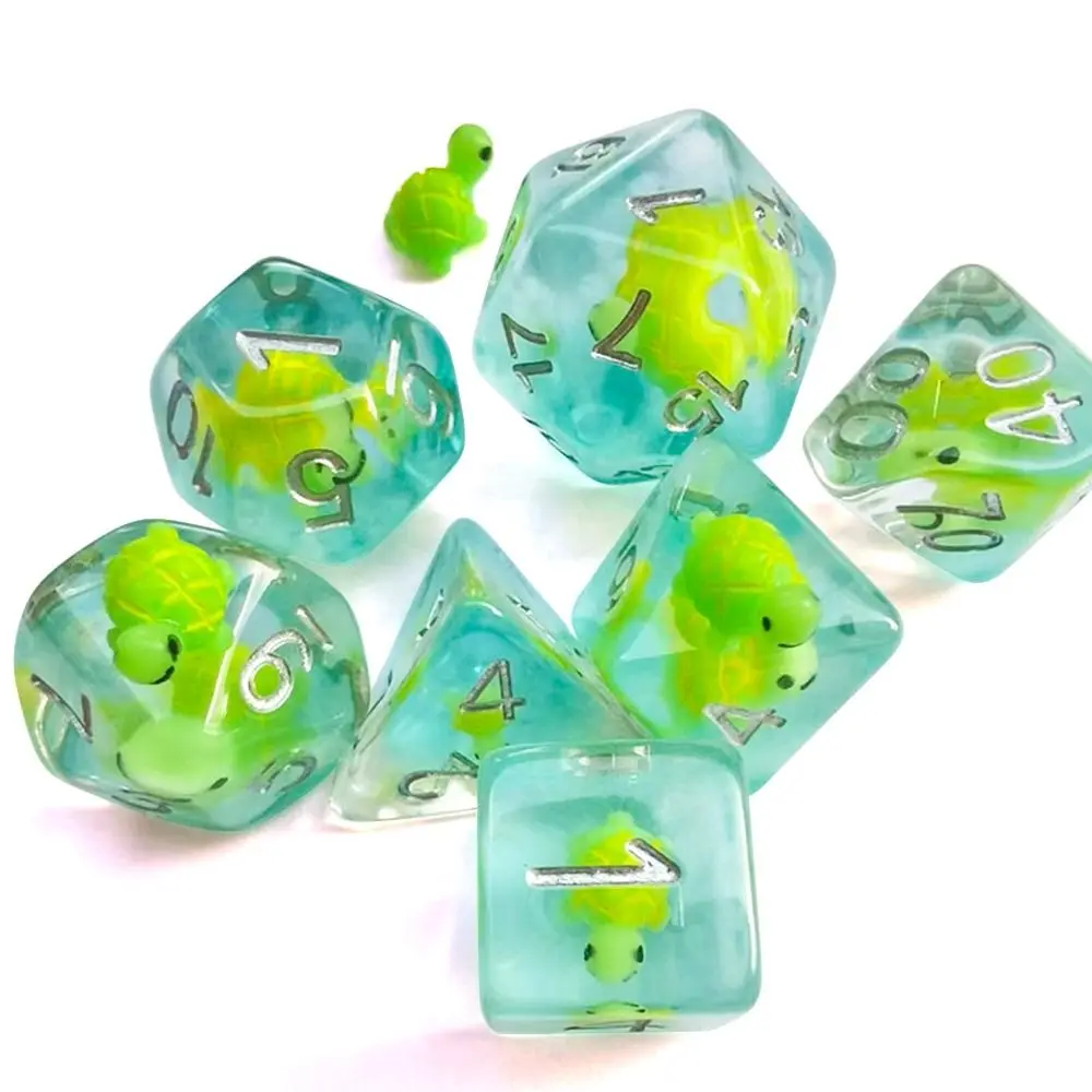 7Pcs-Tortoise-Dice-Set-Polyhedral-Animal-Game-Dice-For-TRPG-DND ...