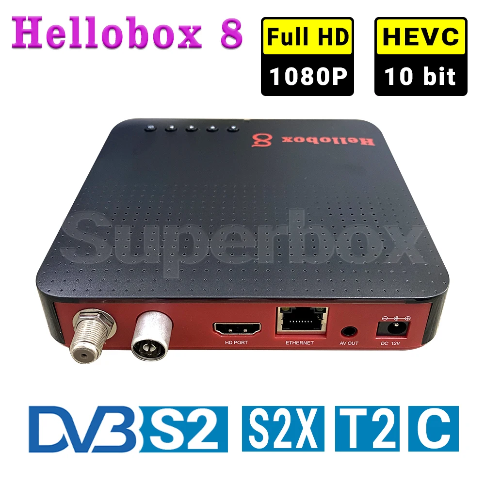 Hellobox 8 DVB Player Hellobox8 Auto biss Auto PowerVu Built in WiFi ...