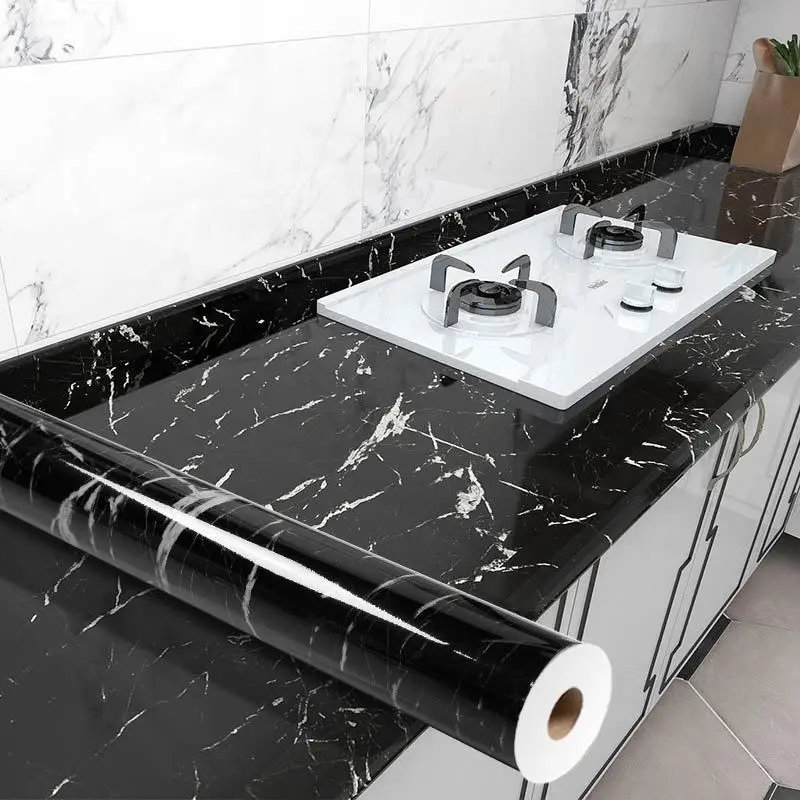 Adhesive-Wallpaper-Roll-with-10-Meters-Thickened-Kitchen-Waterproof-and ...