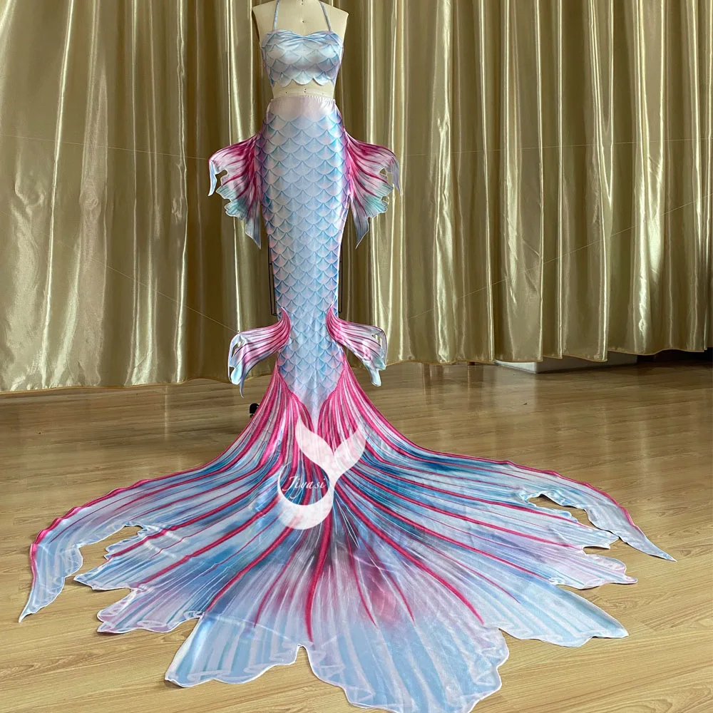 Original-mermaid-swimsuit-bra-adult-big-tail-fish-summer-beach-swimming ...